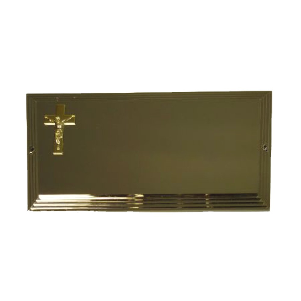 Nickel Catholic Stepped Name Plate